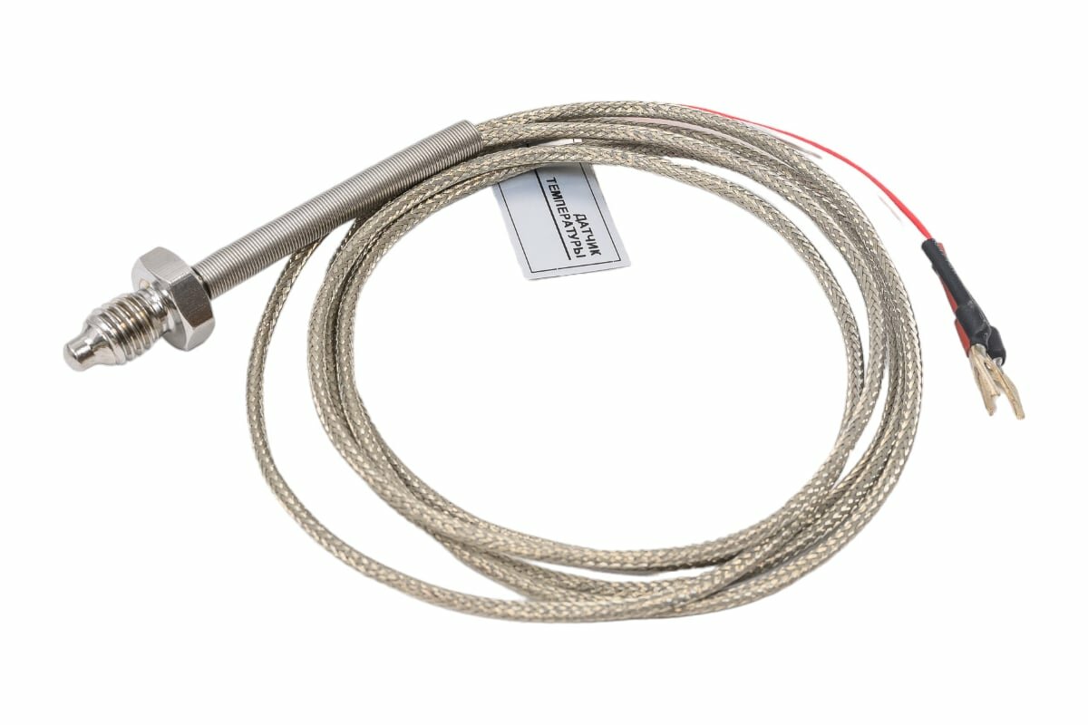 INNOCONT Датчик температуры с кабелем, исполнение V, спай Pt100, резьба 3/8", длина кабеля 1,5м TS-W-V-Pt100-1,5-3/8