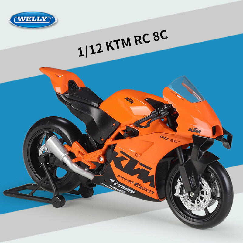 Модель мотоцикла Willy WELLY, 1/12, KTM RC8C, шоссейные гонки, оранжевый