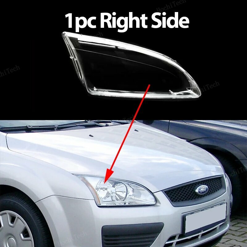 Прозрачная Стеклянная Крышка Фары/корпус Противотуманной Фары Для Ford Focus MK2 C307 1pc Right Side