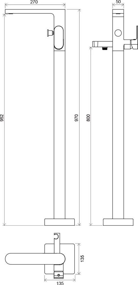 Смеситель Ravak CR 080.00 X070101 для ванны