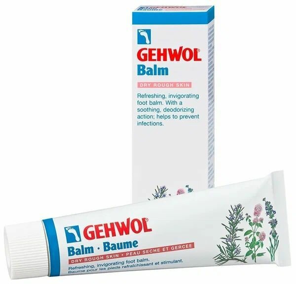 Крем для ног тонизирующий авокадо для сухой кожи Dry Rough Skin GEHWOL, 75 мл