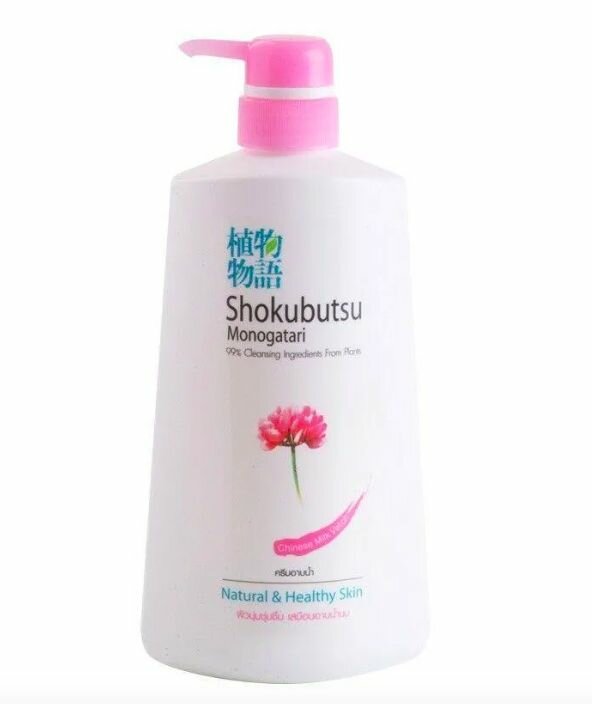 Крем-гель для душа "Shokubutsu" 500мл "Молочные протеины"