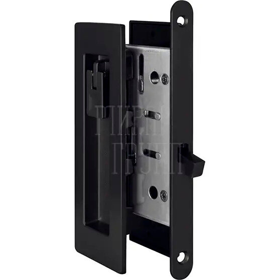 Защелка Armadillo (Армадилло) с ручками для раздвижных дверей SH. URB153. KIT011-BK (SH011 URB) черный