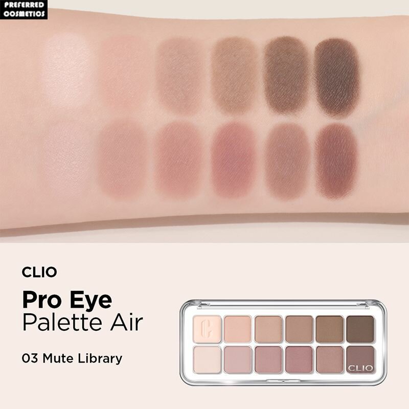 Палитра теней для век CLIO PRO Air/двенадцать цветов