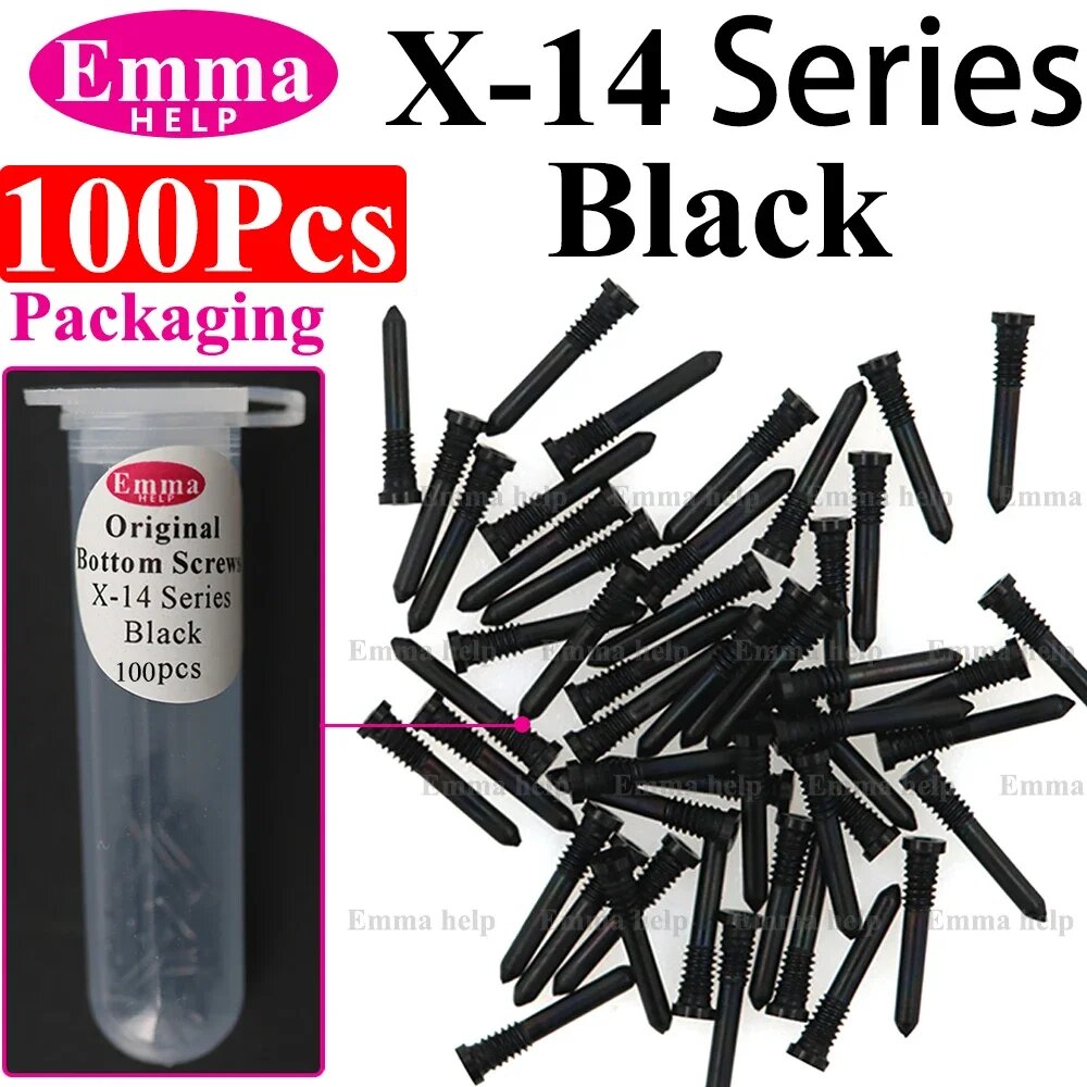100 шт. нижние винты задней крышки для iPhone 14 15 12 11 13 Pro Max XS 7 8, док-разъем, пятизвездочные винты Pentalobe, аксессуары 100x X-14 Black