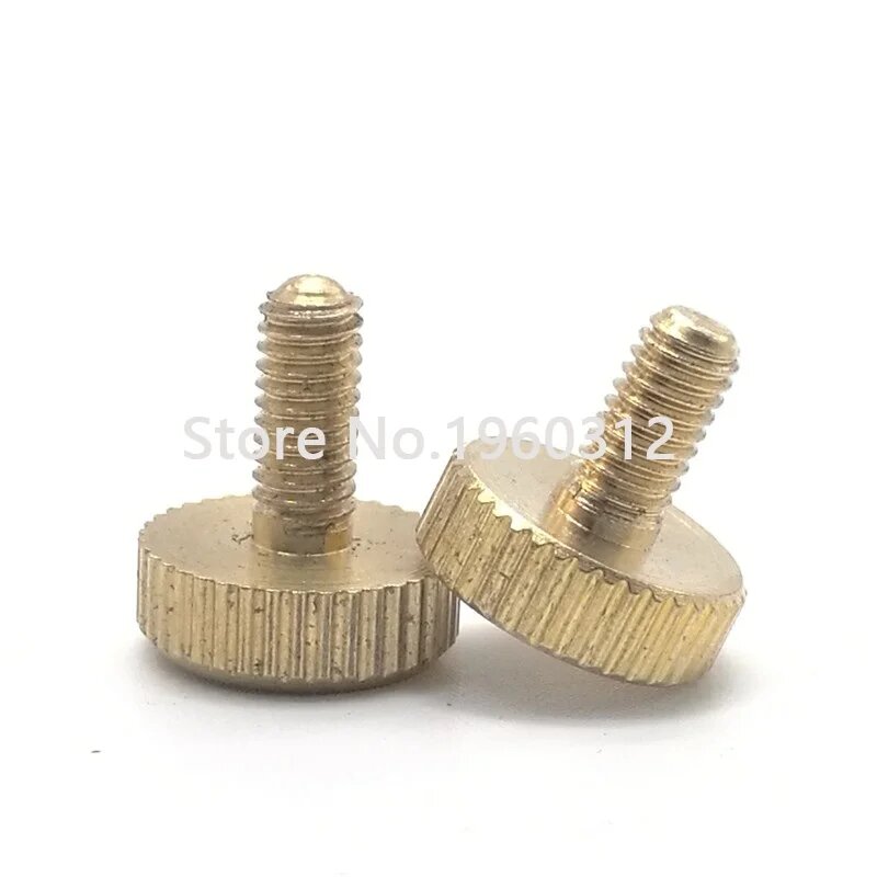 Латунные винты HPCLE M3 M4 M5 M6 DIN653 GB835 с накатанной головкой M4 5pcs, 10mm