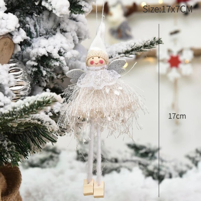 Рождественский ангел Navidad, белый, 17см, 23-009