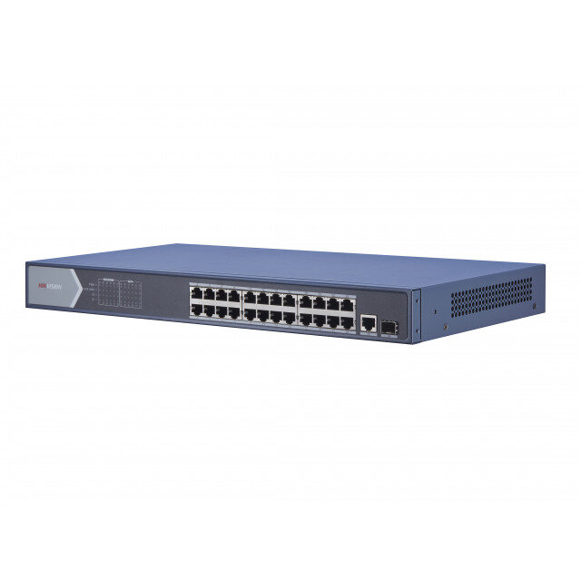 Коммутатор Hikvision DS-3E0526P-E 25G 1SFP 24PoE+ 270W неуправляемый