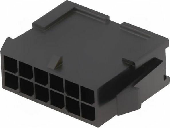 Вилка MOLEX MX-43020-1200, провод-плата, "папа", 3мм, PIN 12, Серия Micro-F, 1шт