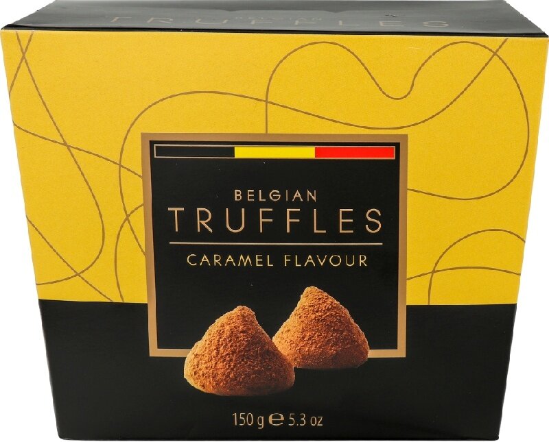 Трюфели BELGIAN TRUFFLES со вкусом Карамели /картон/ 150г