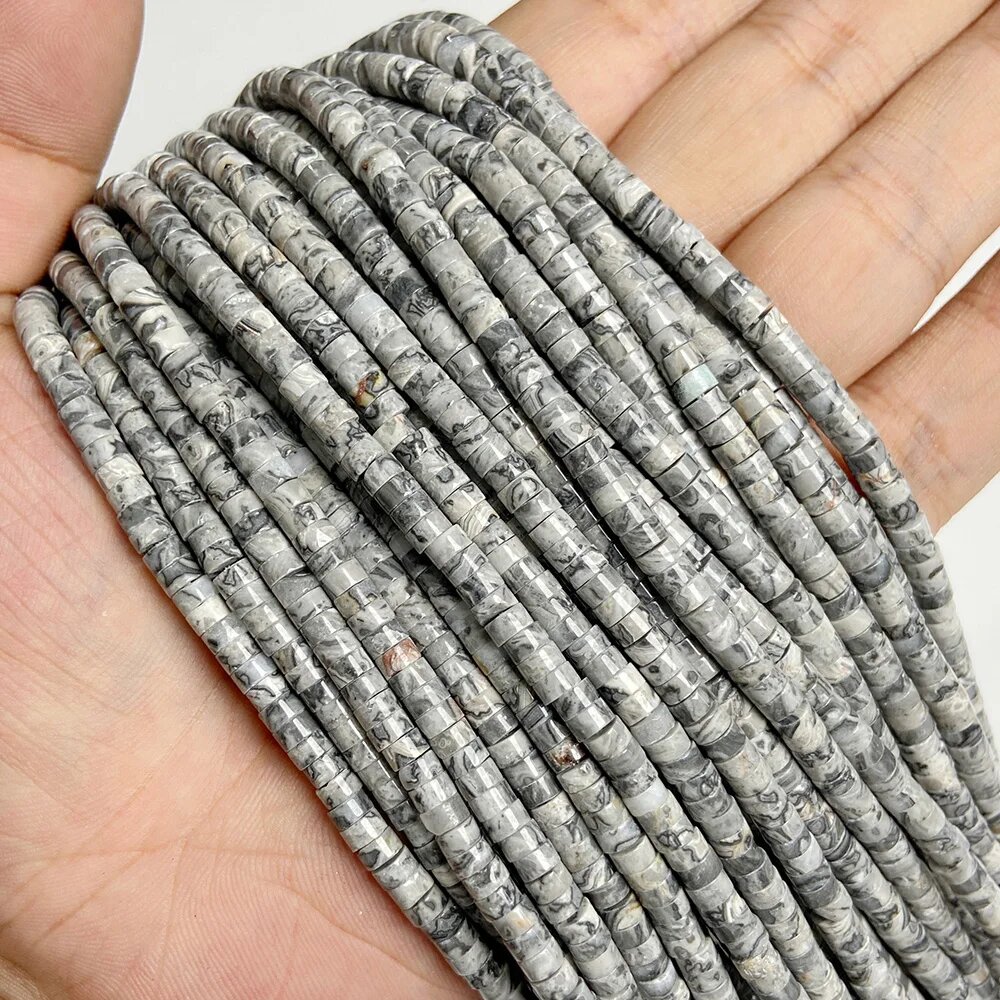 Бусины из камня 2x4 мм, 168 шт, цвет 28 Map