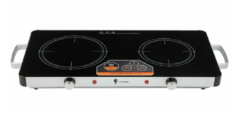 Плитка инфракрасная Leonord LE-1748 1800Вт+1000Вт/200мм+165мм