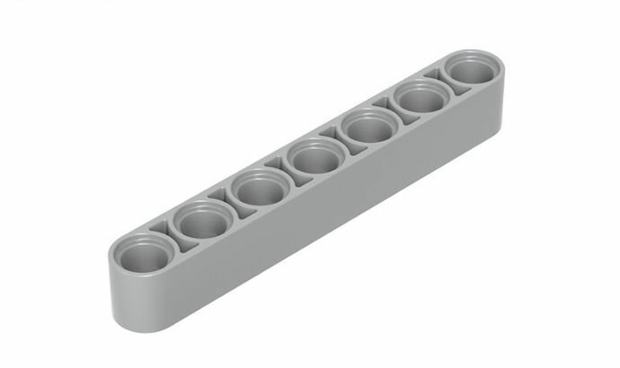 Дополнительная классическая деталь для конструктора - балка 1x7 32524 100 грамм примерно 55 штук