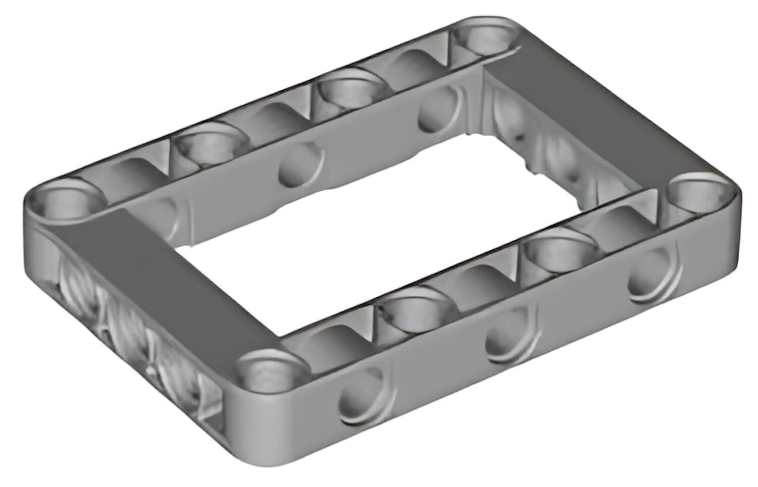 Деталь LEGO Technic, Liftarm, Modified Frame Thick 5 x 7 Open Center 64179 Light Bluish Gray U