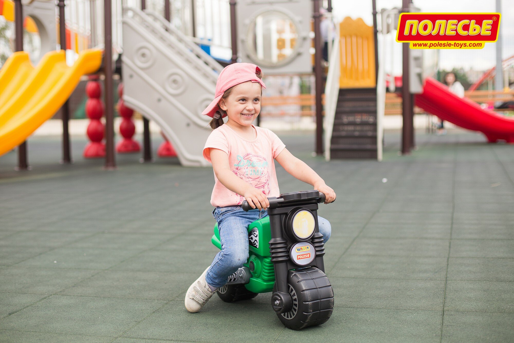 Мотоцикл-каталка Полесье "Моторбайк" 37923, пластик, нагрузка до 30кг, от 2 лет