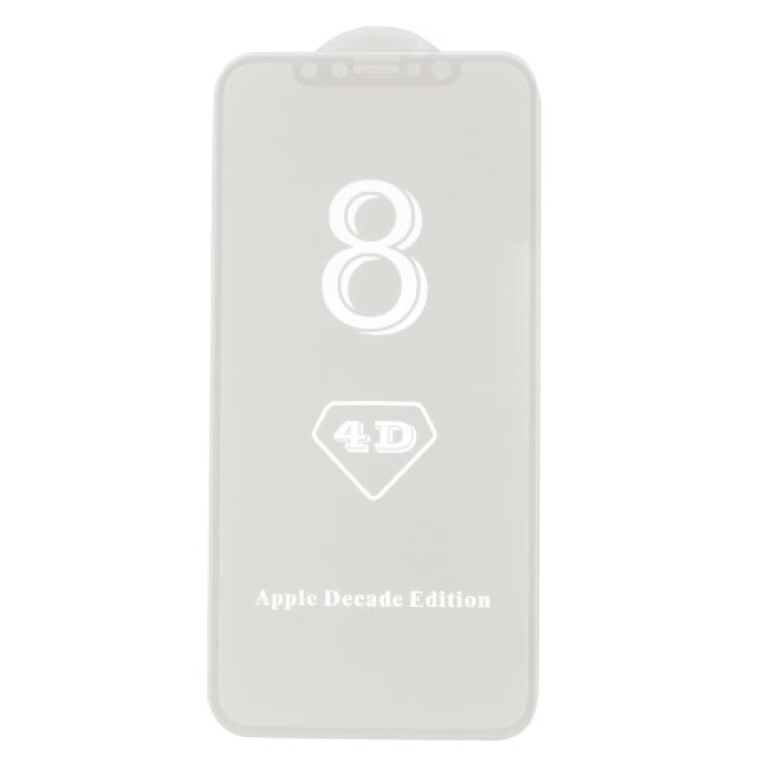 Защитное стекло на iPhone X/XS/11 Pro (5.8), 4D белый, X-CASE