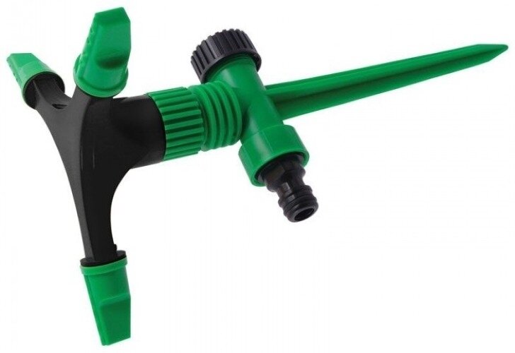 Разбрызгиватель PARK / Парк HL087 на пике вращающийся, в пластиковом корпусе, площадь полива 40м², 70х240х250мм / дом и сад