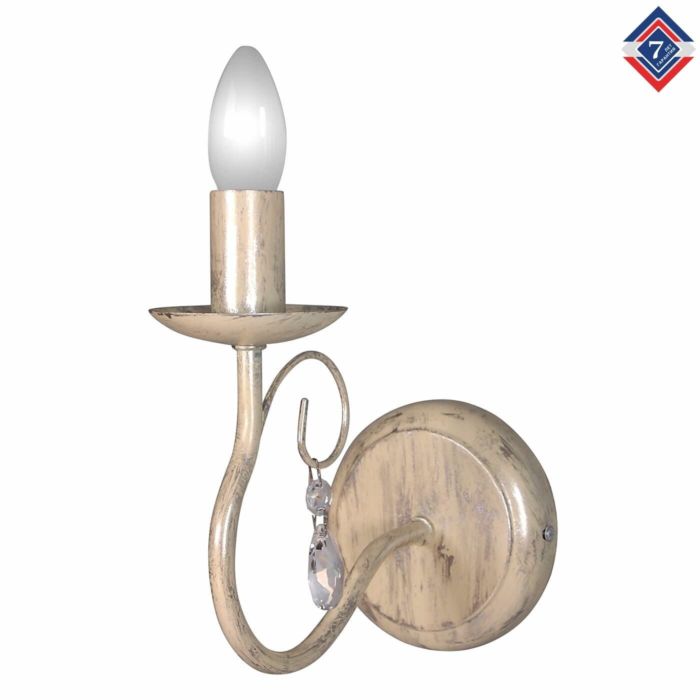 Бра настенные классика бежевый с серебром Петрасвет Россия S1270-1