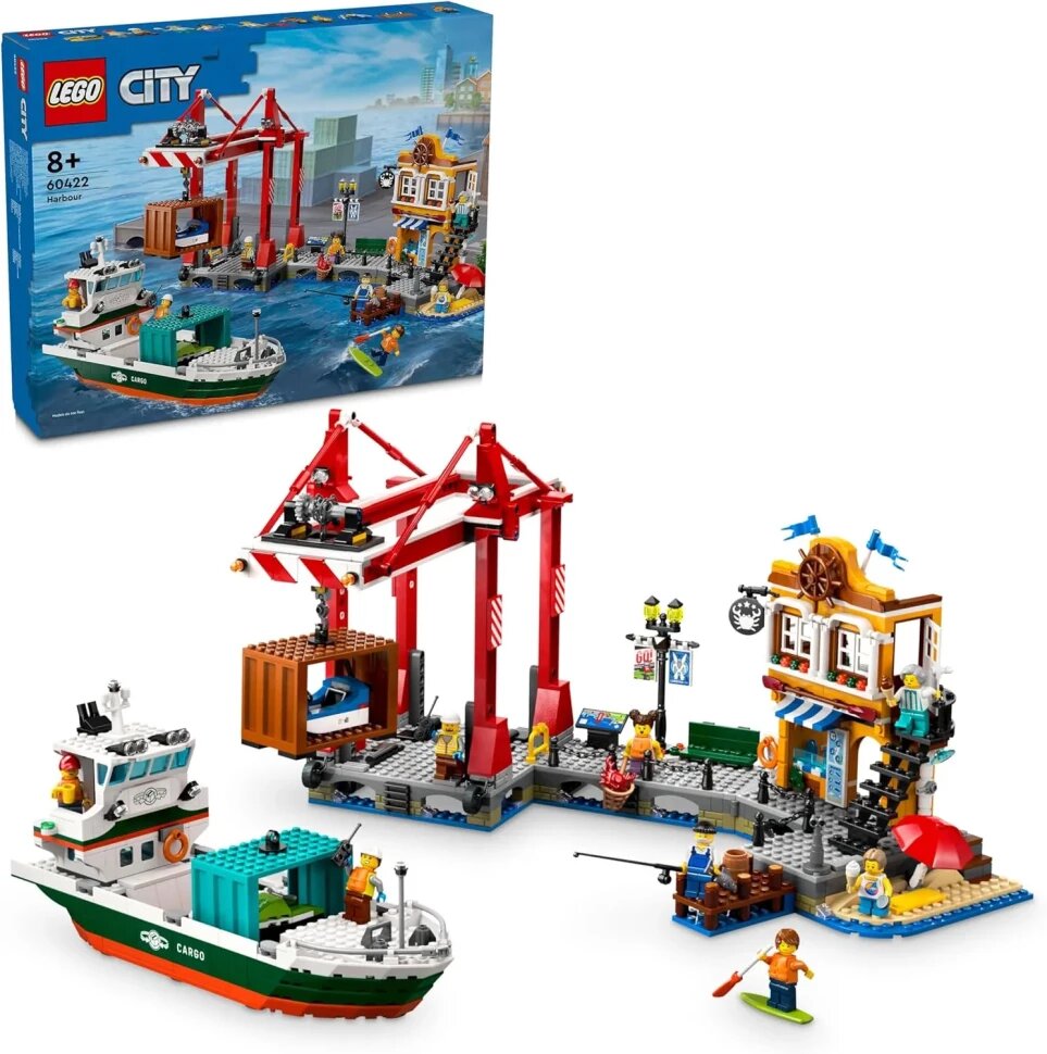 Конструктор LEGO City Приморская гавань с грузовым судном 60422