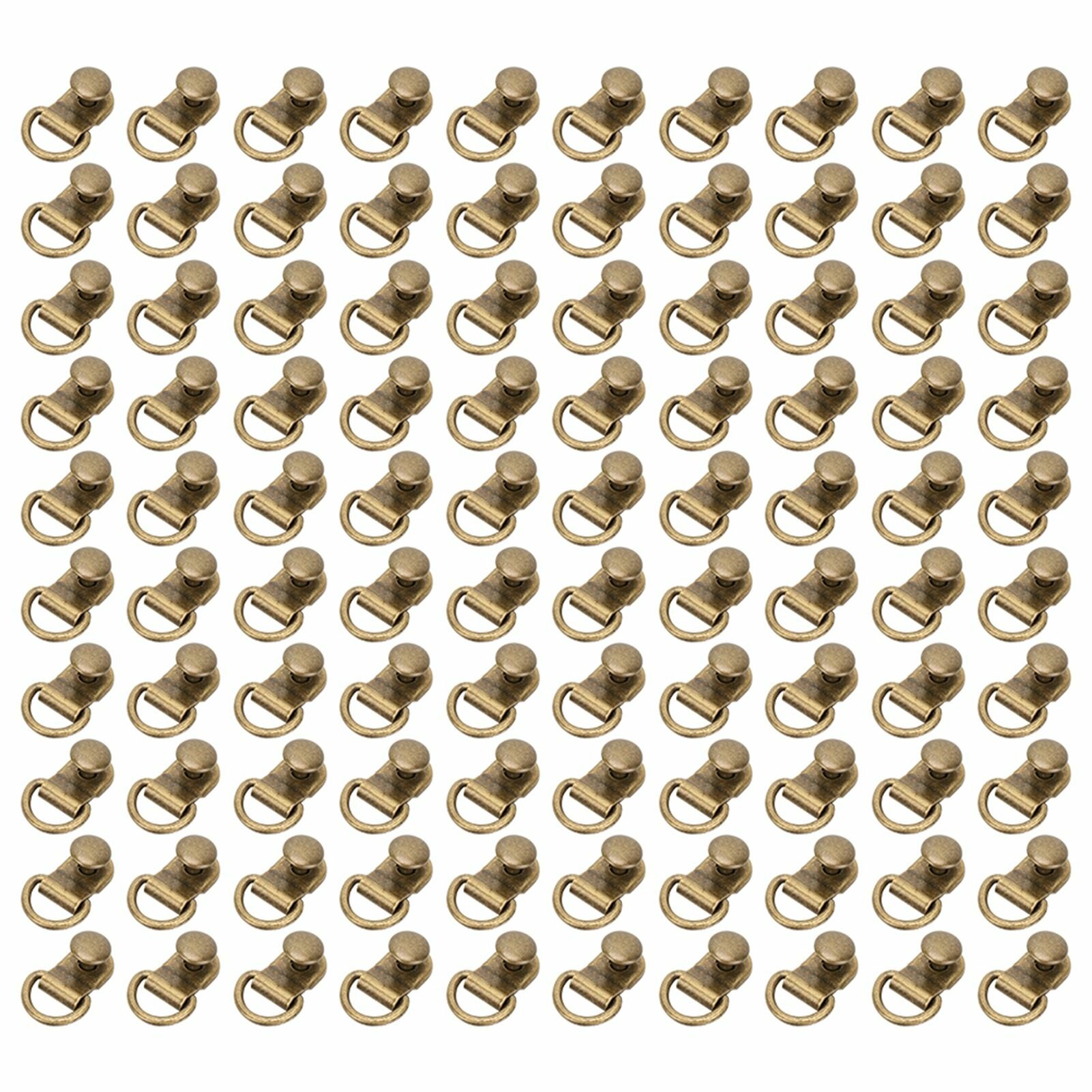 100 шт. бронзовая заклепка для обуви 9x14 мм, латунный крючок для шнурков, пряжка, инструмент сделай сам для кожаной сумки, ремонта и украшения обуви