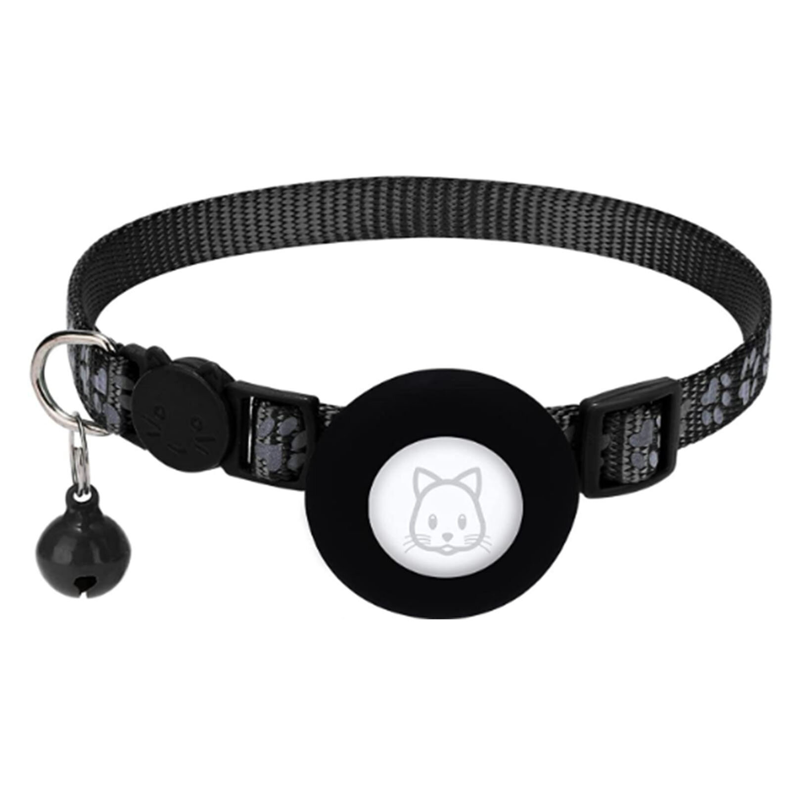 Locator Cat Collar Prevent Lost Reflective GPS with Safety Buckle and Bell for Small Pet Puppy Kitten
