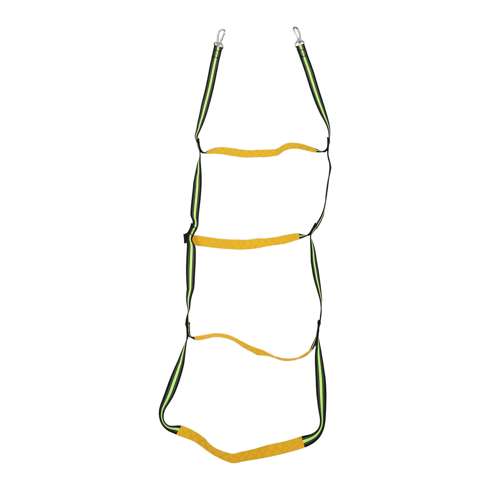 Лодочная Веревочная Лестница из 4 Ступеней Складная Светоотражающая Веревка С Защитой От Ультрафиолета Морская Веревочная Лестница с Крючками из Нержавеющей Стали