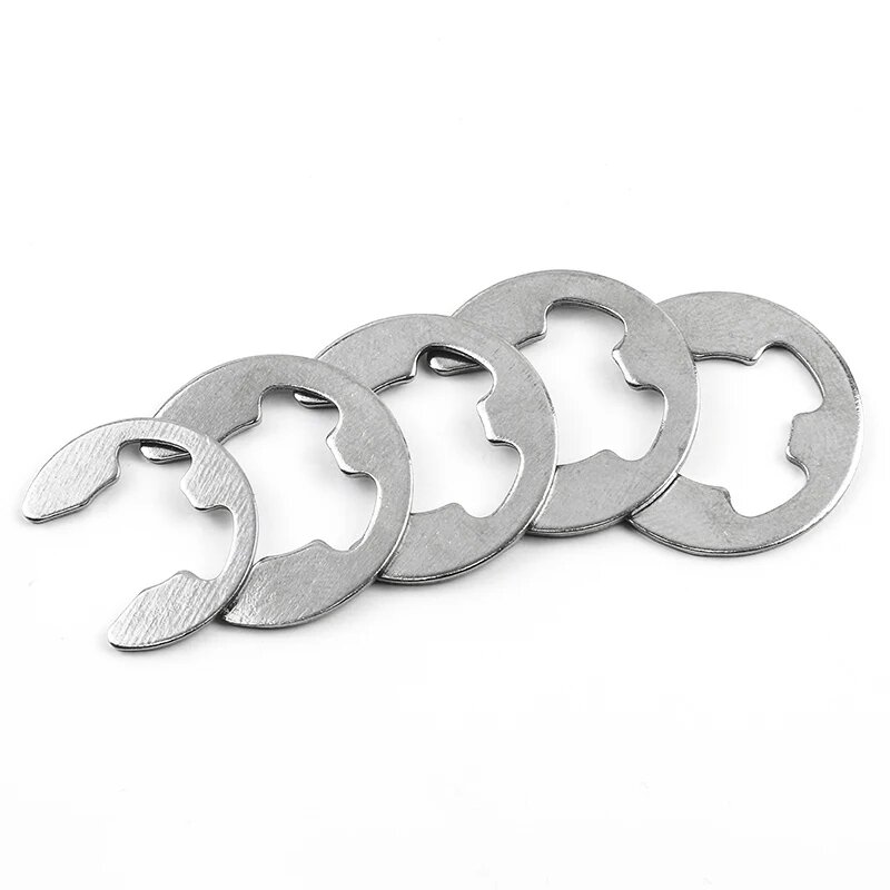 E-зажимы JUIDINTO DIN6799 из нержавеющей стали 1.2-15 мм 304 stainless steel, M15 10pcs