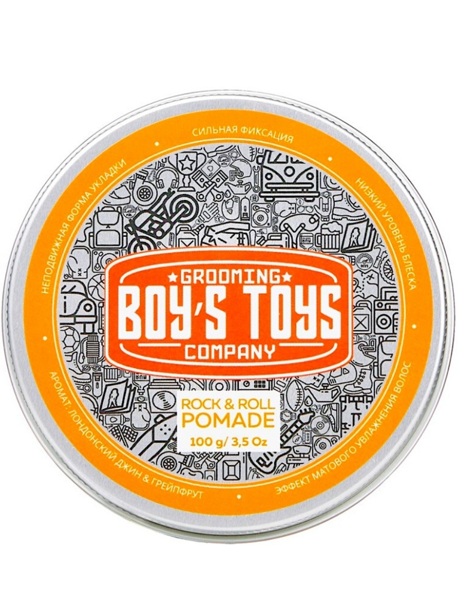 BOY'S TOYS Помада для Волос ROCK-N-ROLL, сильная фиксация, 100г