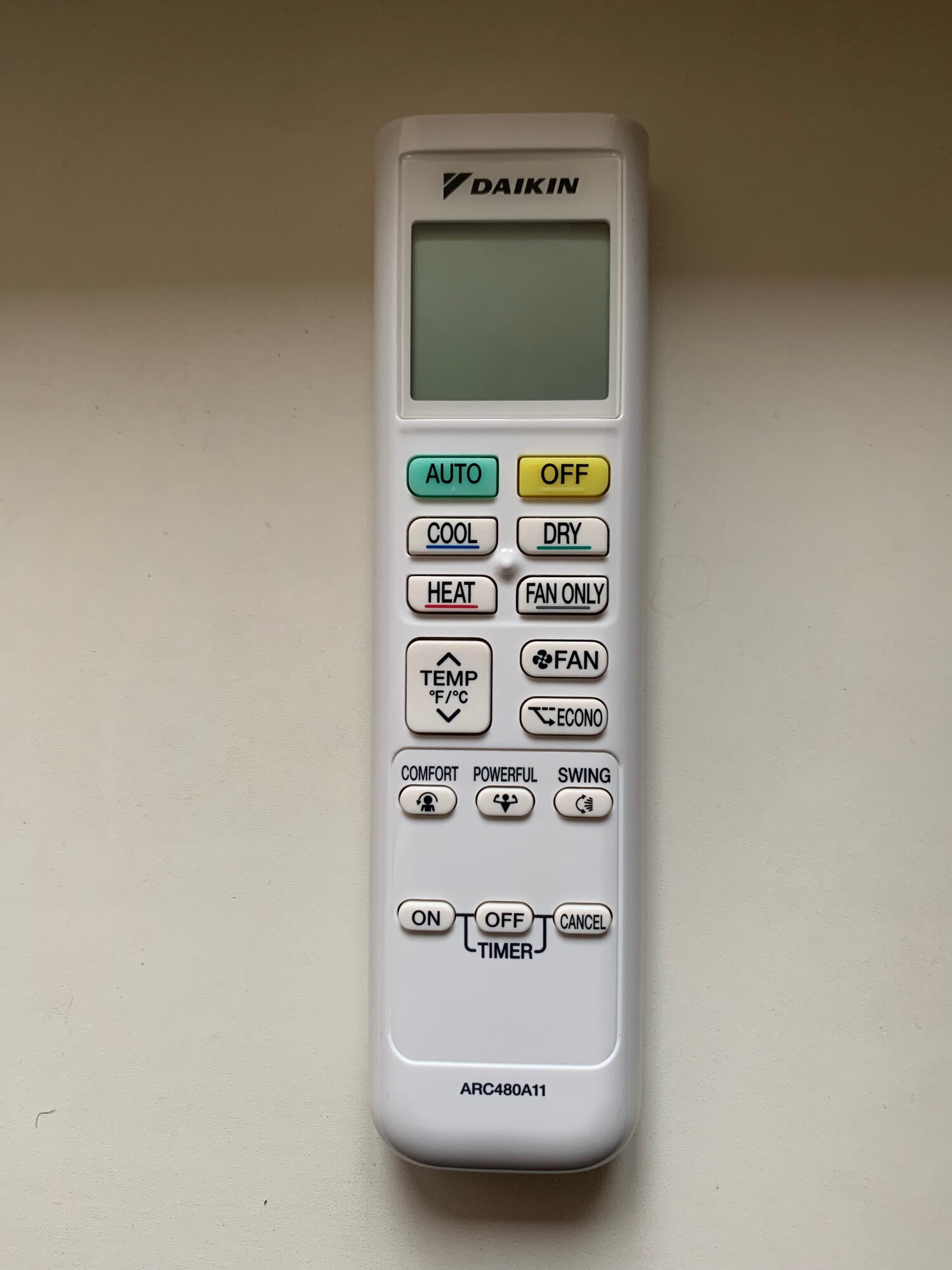 Пульт дистанционного управления Daikin ARC480A11, для кондиционеров, оригинальный