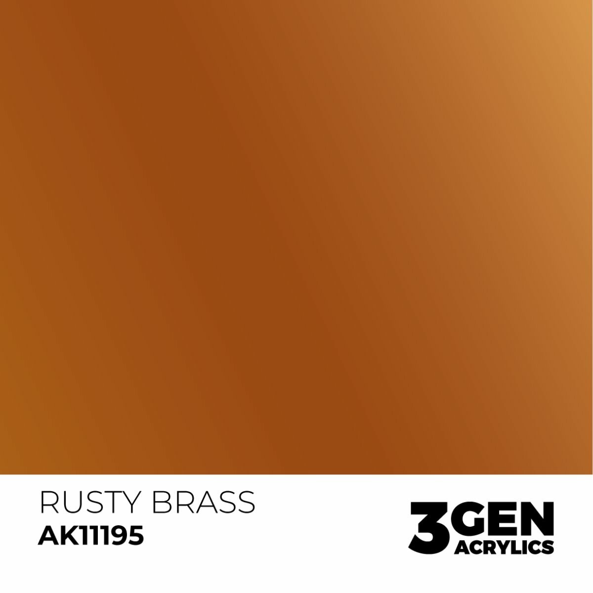 Акриловая краска AK Interactive - Rusty Brass (17мл) — фото 1