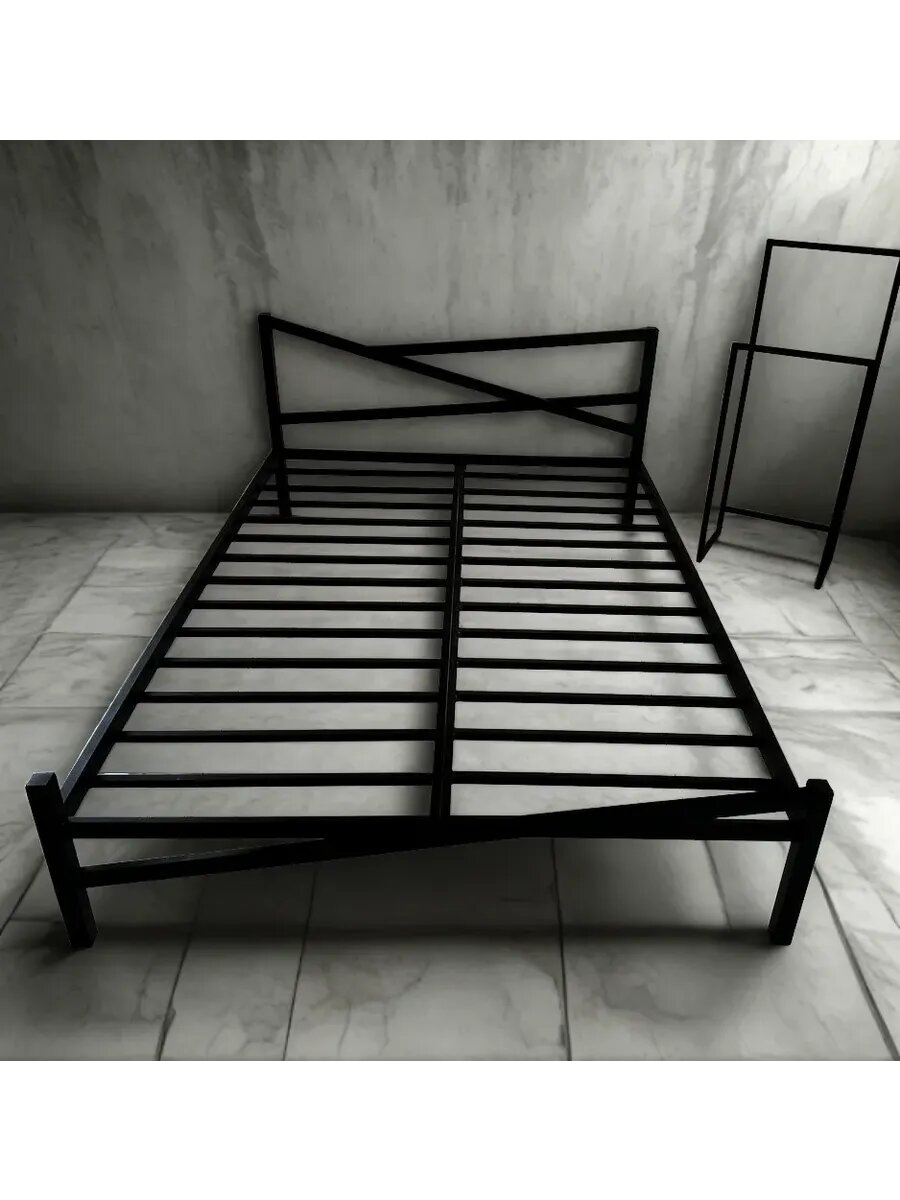 Кровать Loft Mebel "Афина", кованая, металлическая, 180x200х40 см