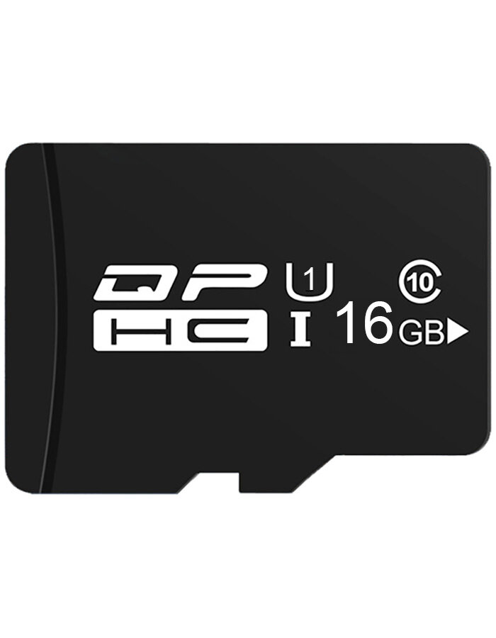 Карта памяти 16 Гб micro SD, Class 10 / UHS-I / U1, черная, для телефона, фотоаппарата, видеорегистратора