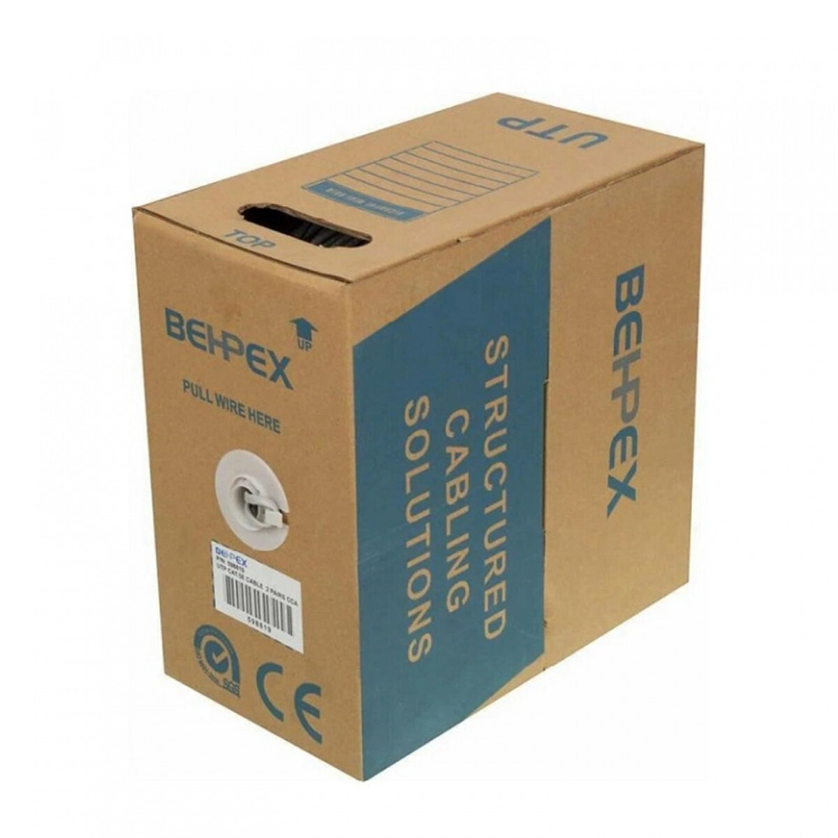 Кабель сетевой UTP 4 пары cat5E solid Cu 305 м, медный, категория 5e