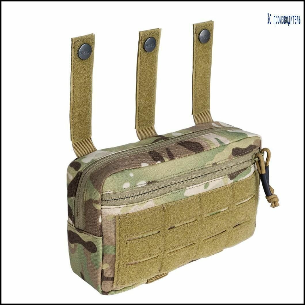 Подсумок IDOGEAR Тактический подсумок MOLLE Admin для сброса мусора Подбрюшный отсек для капельниц 3563