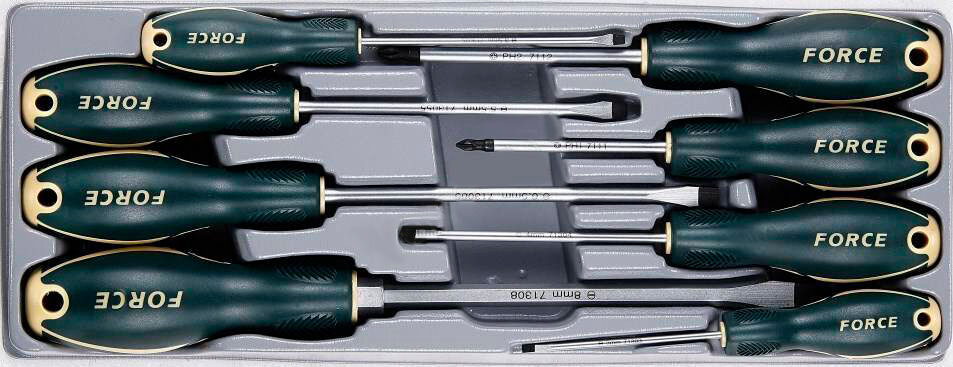 FORCE Набор отвёрток 8пр. в ложементе F-T2084