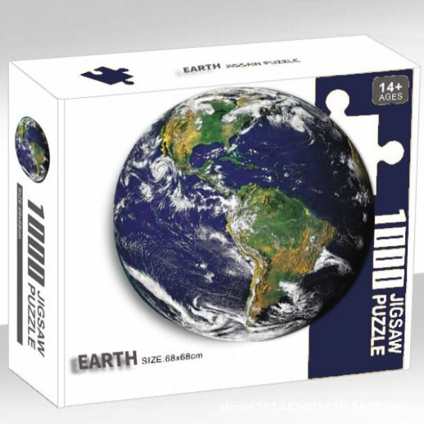 Двенадцать созвездий, пазл "Земля и Луна", 1000 деталей, развивающие игрушки