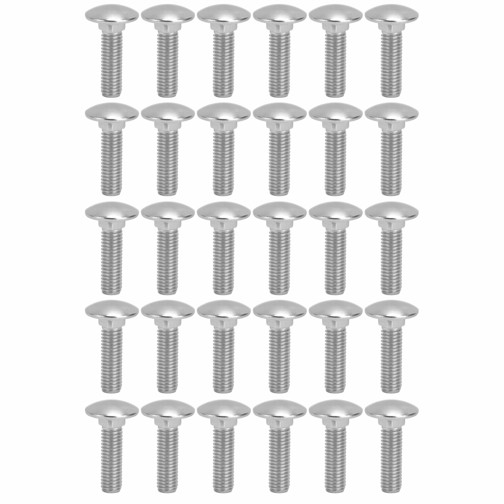 30 шт. M8x1,25 Болт A2 Чашка из нержавеющей стали с квадратной крупной резьбой Болты с квадратным подголовком DIN603M8x30