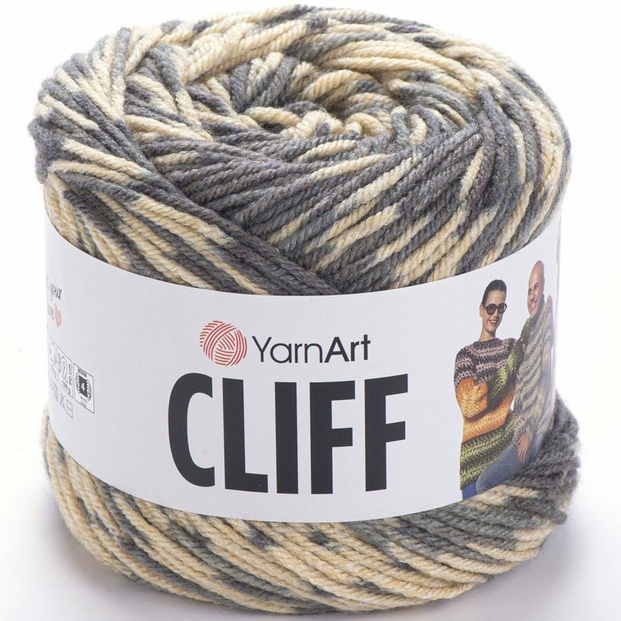 Пряжа Yarnart CLIFF 8305 принт (1 моток)