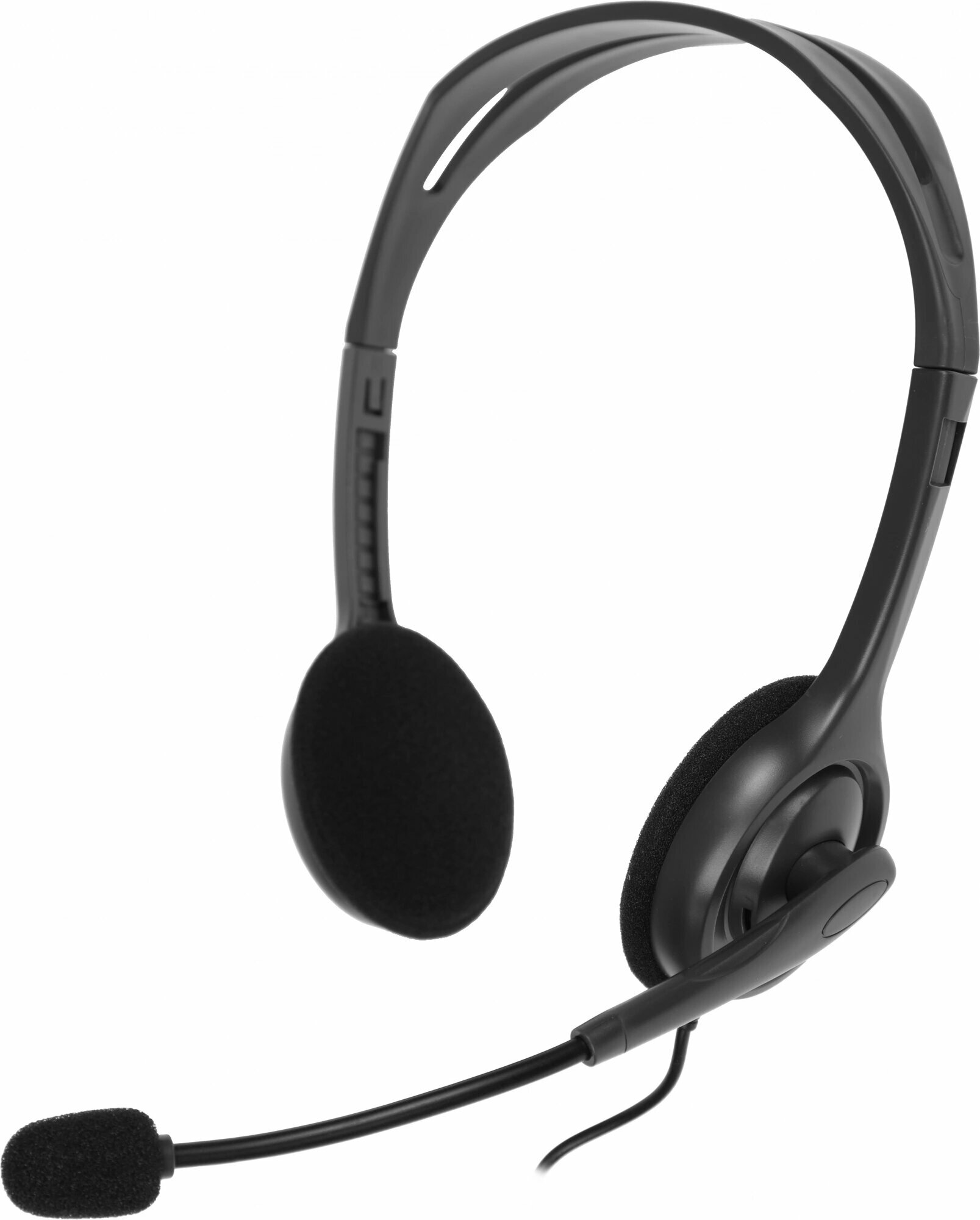Наушники с микрофоном H110 темно-серый 1.8м накладные