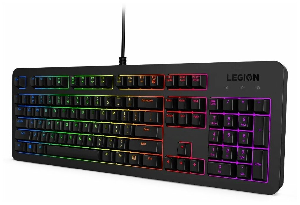 Клавиатура Lenovo Legion K300 красный USB Multimedia for gamer LED (GY40Y57709)