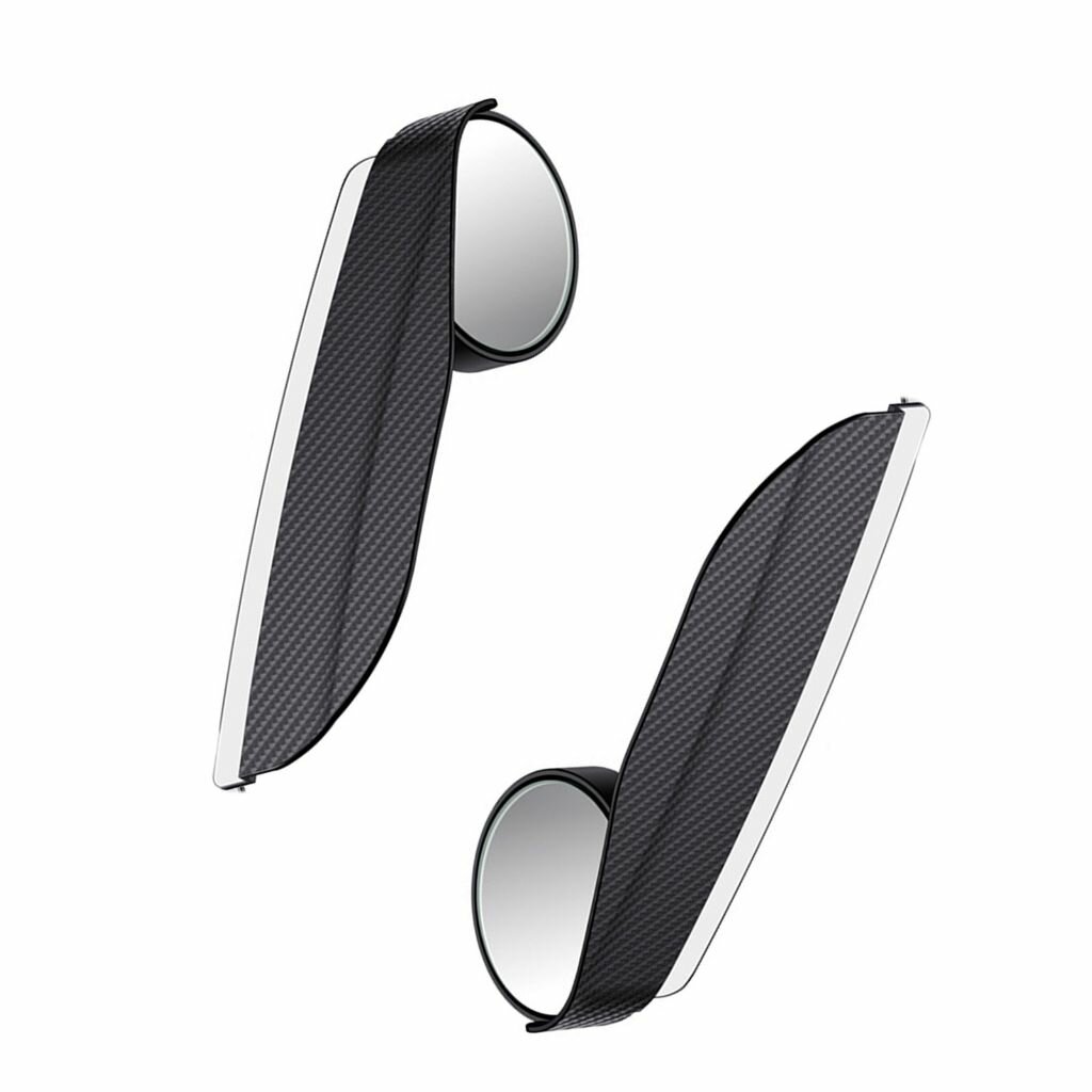 (1 пара) Автомобильное зеркало заднего вида для защиты от дождя и бровей маленькое круглое со встроенным зеркалом на 360 градусов