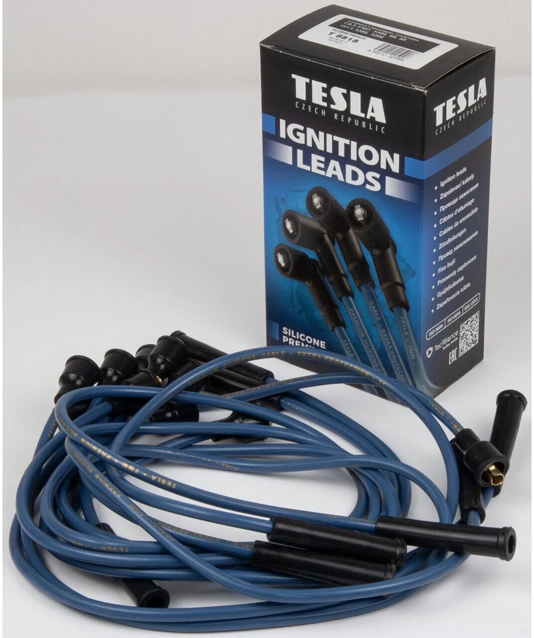 Tesla T681S Провода высоковольтные TESLA (T681S) ГАЗ 53, 66, 3307-3309 Silicone