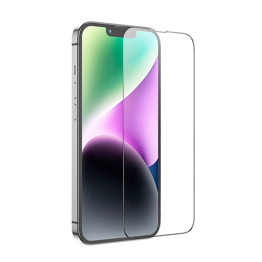 Защитное стекло на iPhone 13 (6.1)/13 Pro/14/16e, G16, HOCO, Guardian shield serie, черное