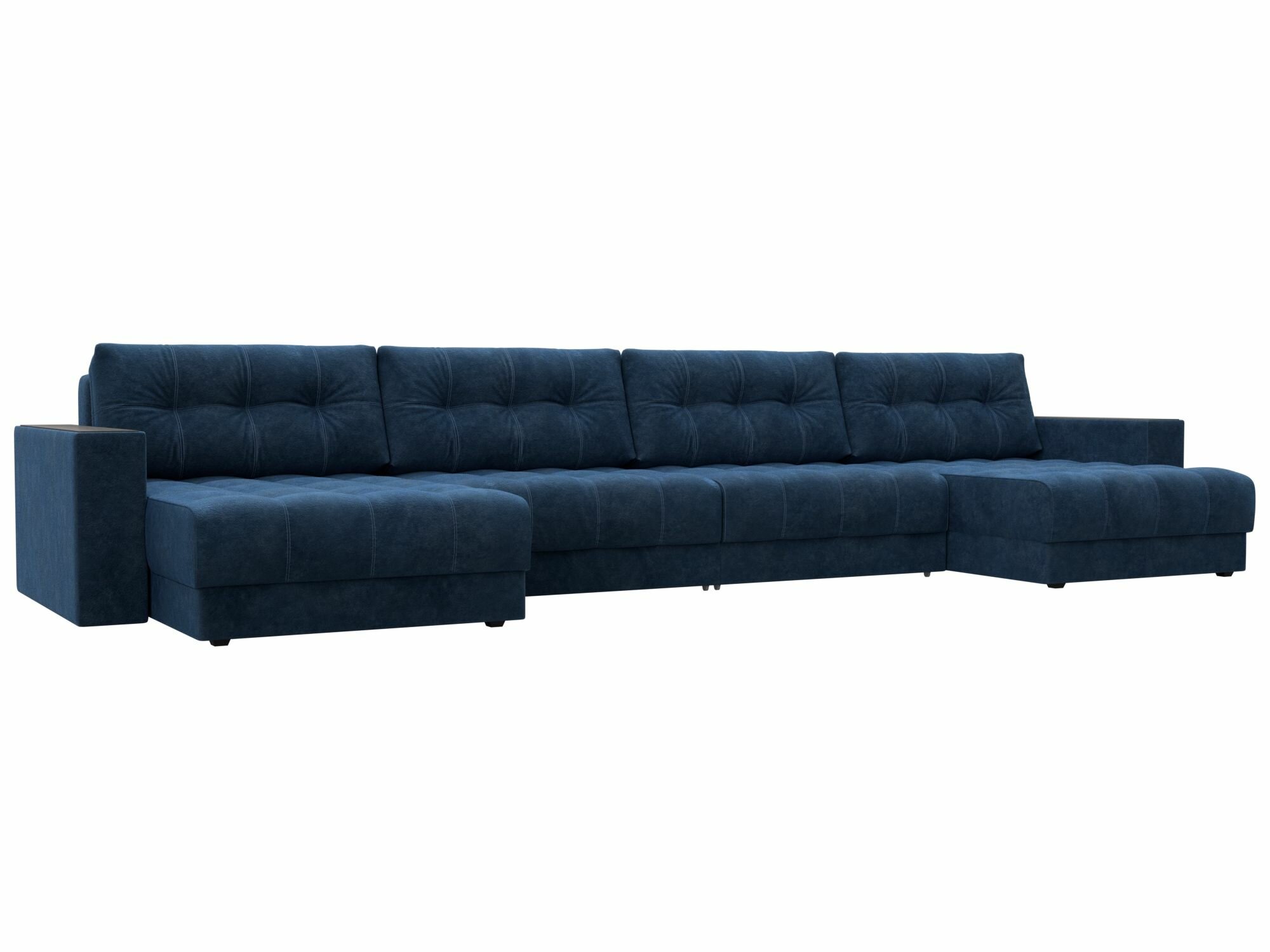 Диван П-образный с декором Бруно НПБ Лонг, Велюр