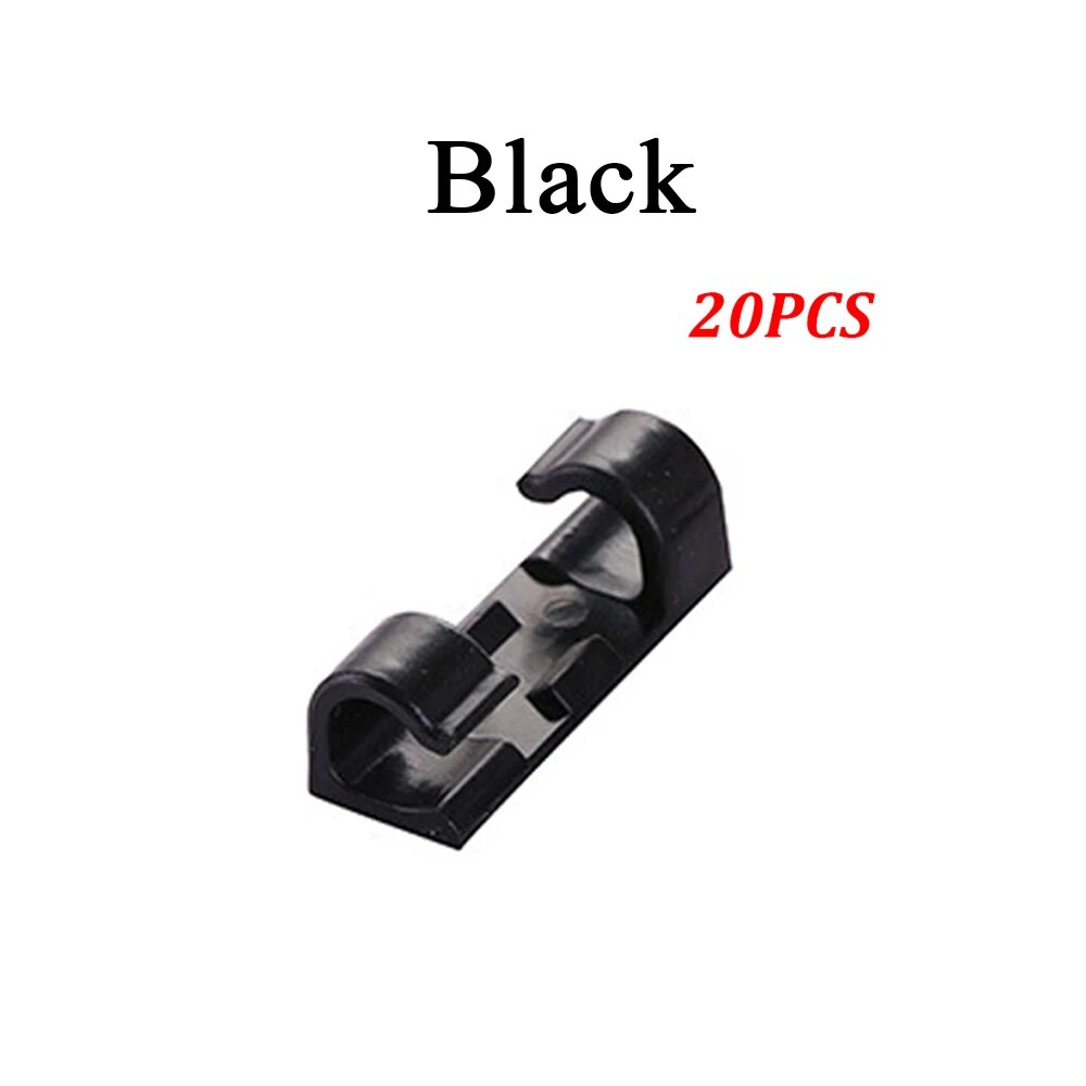 DITIPOO Кабельные зажимы 18/20 шт. Черный, Type1-Black