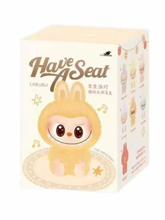 BRAMO GJ POPMART Labubu Labubu Macaron Виниловая плюшевая кукла с лицом, подвеска-игрушка HLDZ