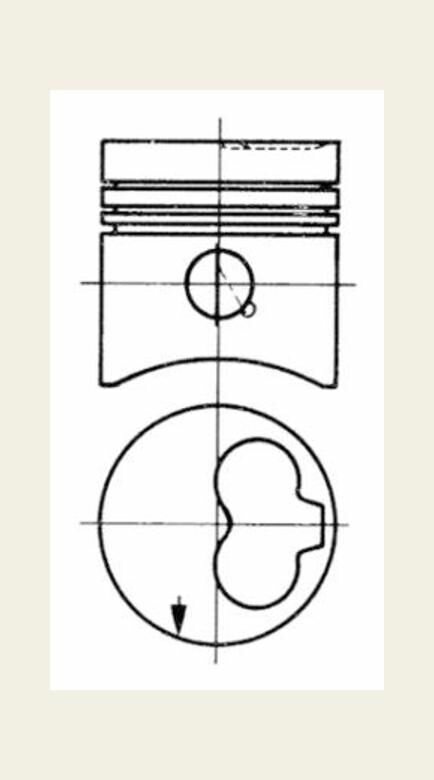 Поршнекомплект Audi/VW 1.6D d76.5+0.5 KS Original