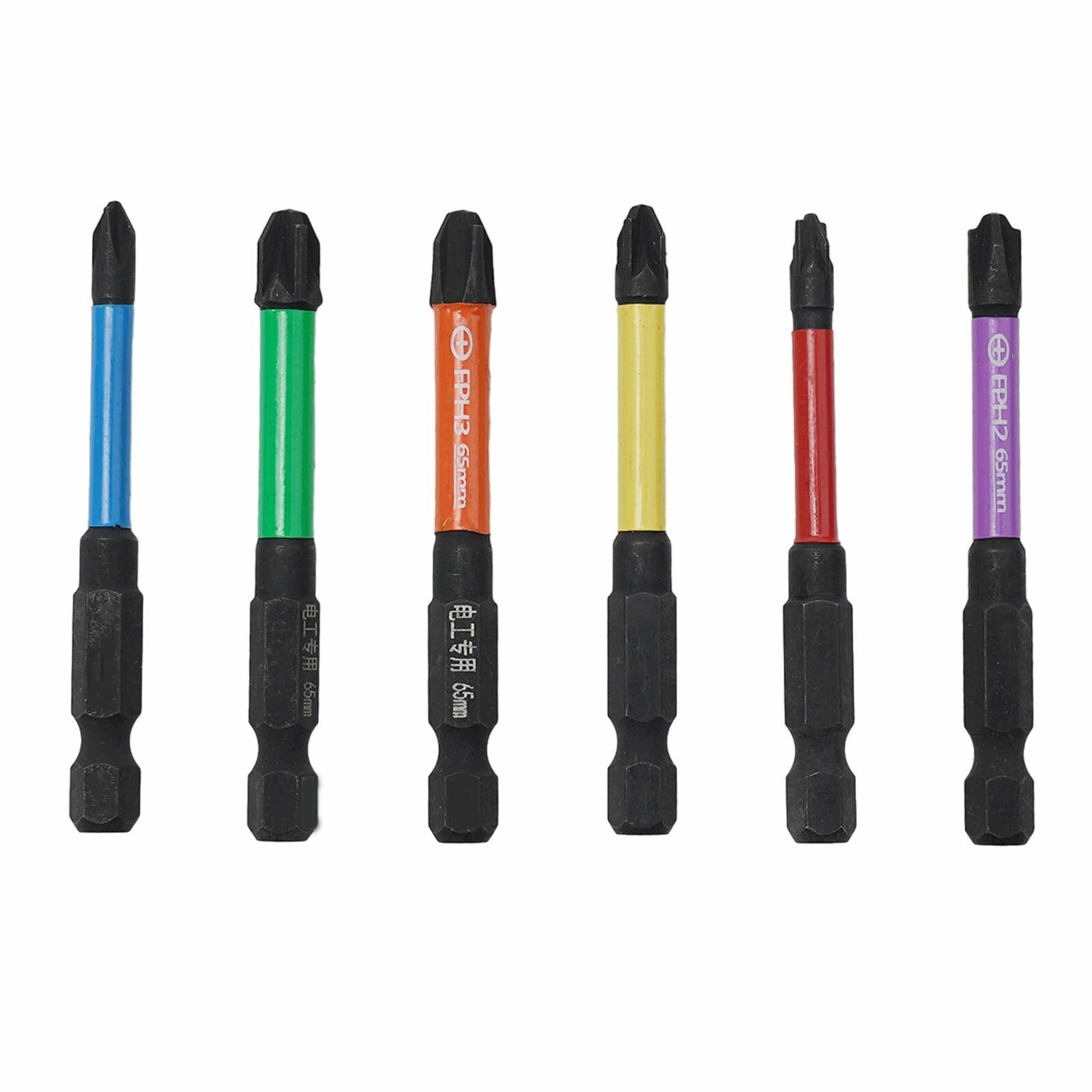 6 шт. 65 мм магнитный специальный крестообразный прорезной бит отвертки для электрика FPZ