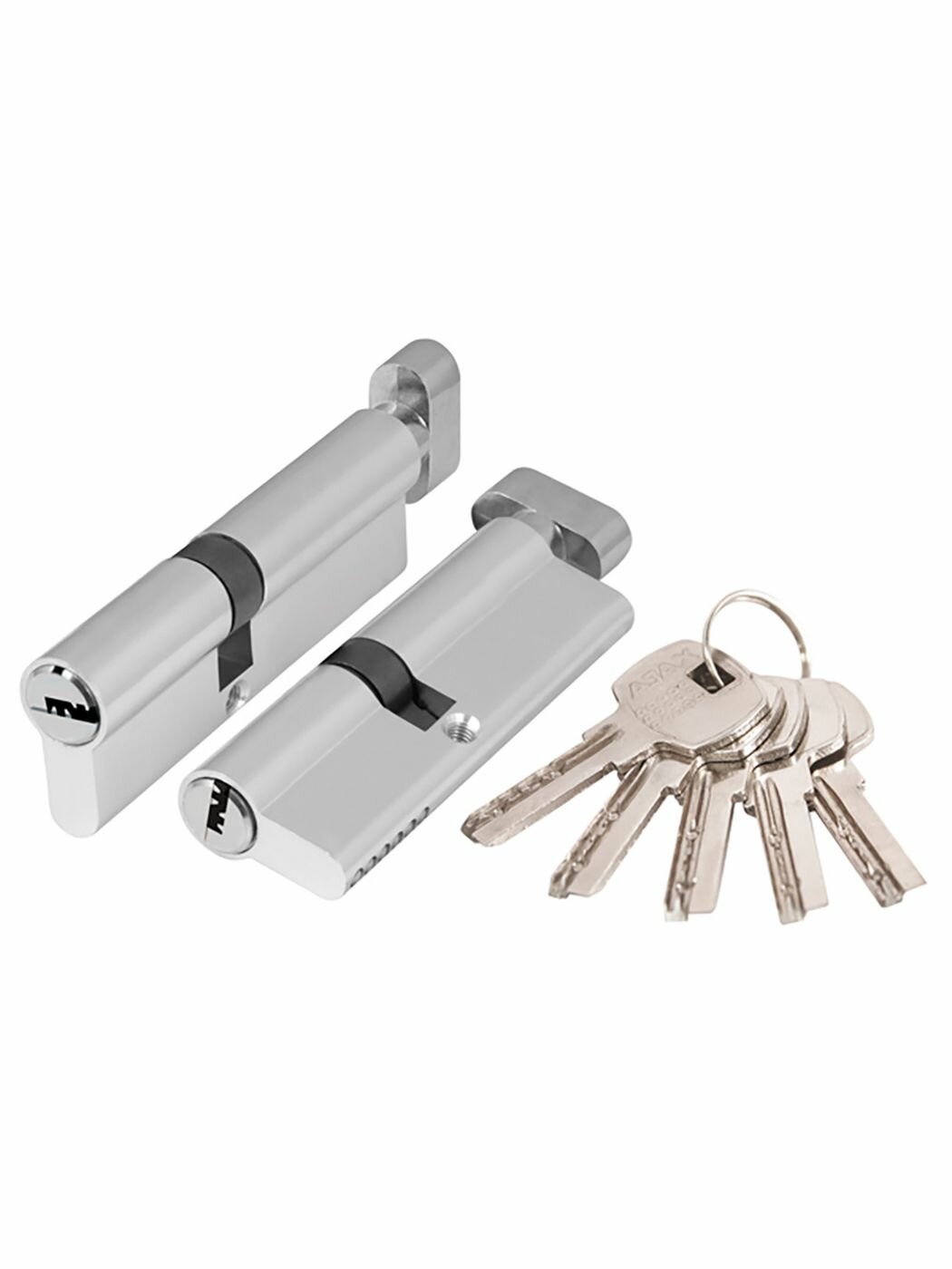 Цилиндровый механизм с вертушкой AX202/100 mm (40+10+50) CP хром 5 кл.