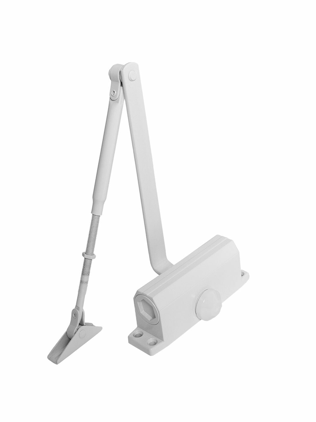 Доводчик дверной Ajax DCTR15-60 (TDR-60) 15-60кг WH белый